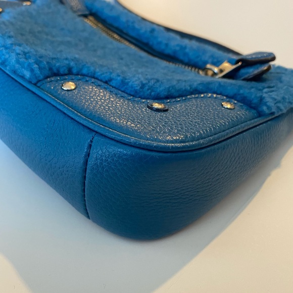 Coach | Bags | Coach Ryder Pochette Blue Shearling | Poshmark